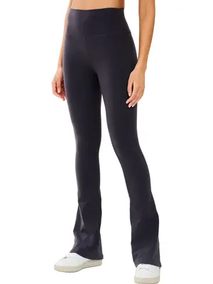 Splits59 Raquel High-Waist Flared Leggings Graphite