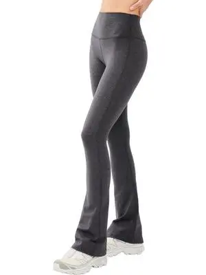 Splits59 Raquel High-Waist Flared Leggings Heather Grey