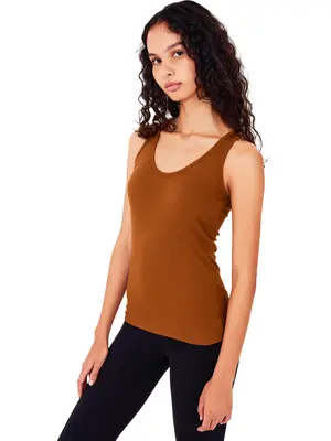 Splits59 Ashby Ribbed Tank Honey