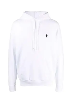 COUNTY OF MILAN Logo-print Cotton Hoodie - White