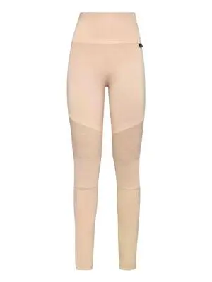 Philipp Plein Ribbed-panel Leggings - Neutrals