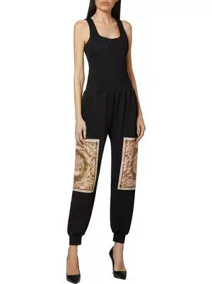 Philipp Plein Baroque Print Joggers - Black