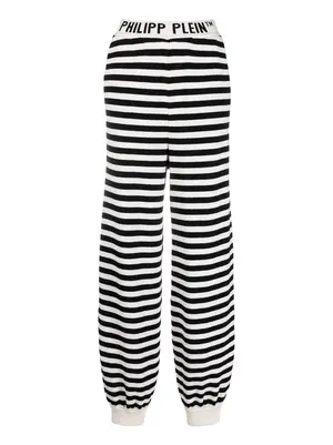 Philipp Plein Striped Track Pants - Black