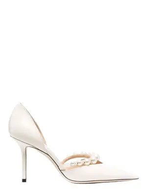 JIMMY CHOO Aurelie 85mm Pumps - White