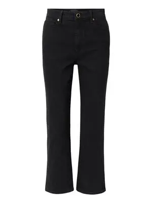 Khaite Abigail High-rise Straight-leg Jeans - Black
