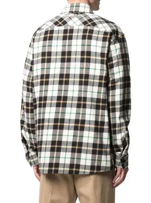 COUNTY OF MILAN Feather Checked Shirt - Neutrals
