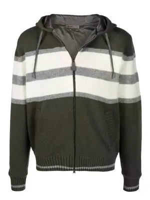 Herno Hooded Cardigan - Green