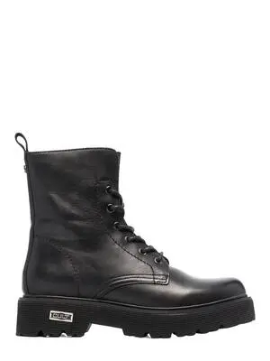 CULT Chunky Leather Boots - Black