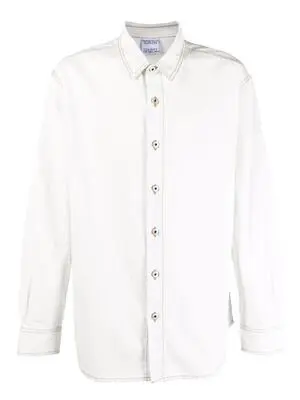COUNTY OF MILAN Cross Wolf Long-sleeve Shirt - White
