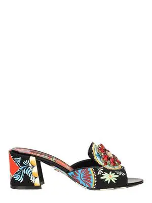 Dolce & Gabbana Carretto-print Mules - Hh93d Frigo 14 Stampa