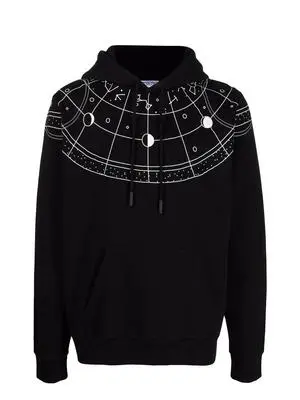 COUNTY OF MILAN Astral Cotton Hoodie - Black