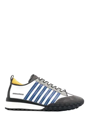 Dsquared2 Dsquared2 Jagged Stripe Low-Top Sneakers Grey