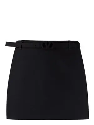 VALENTINO Valentino Garavani High-Waisted Belted Skirt
