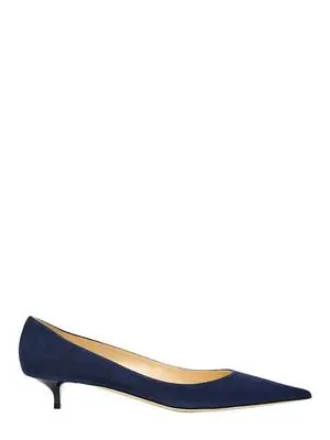 JIMMY CHOO Amelia Suede Pumps - Navy