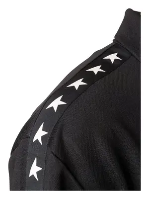 GOLDEN GOOSE Logo-print Zip-up Jacket - Black