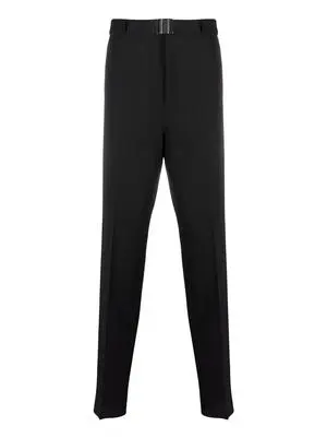 Givenchy Belted Wool Tailored Trousers - Black