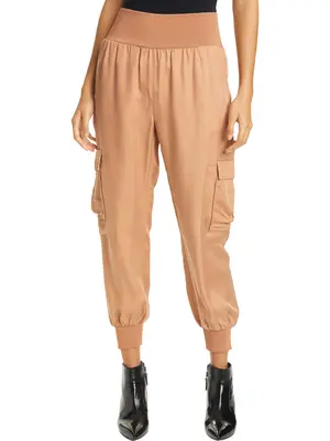 Cinq À Sept Cinq À Sept Giles Cropped Cargo Joggers Light Cinnamon