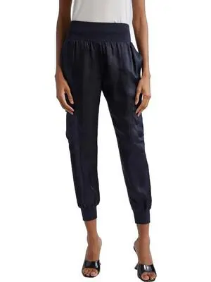 Cinq À Sept Cinq À Sept Giles Cropped Cargo Joggers Navy