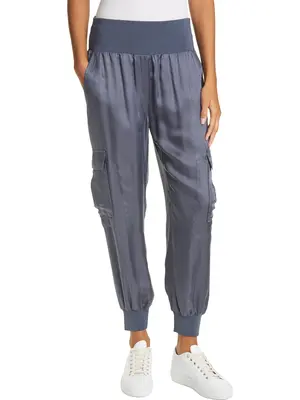 Cinq À Sept Cinq À Sept Giles Cropped Cargo Joggers Onyx