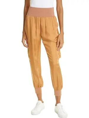 Cinq À Sept Cinq À Sept Giles Cropped Cargo Joggers Pecan
