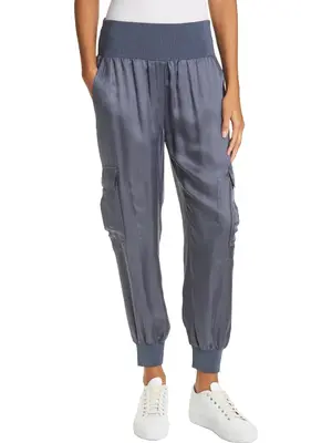 Cinq À Sept Cinq À Sept Giles Cropped Cargo Joggers Shadow
