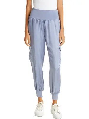 Cinq À Sept Cinq À Sept Giles Cropped Cargo Joggers Stonewash