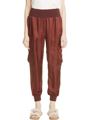 Cinq À Sept Cinq À Sept Giles Cropped Cargo Joggers Umber