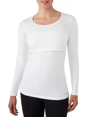 MODERN ETERNITY Maternity/nursing Tee - White