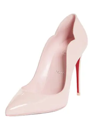 CHRISTIAN LOUBOUTIN Christian Louboutin Hot Chick Scallop Pointed Toe Pumps Rosy