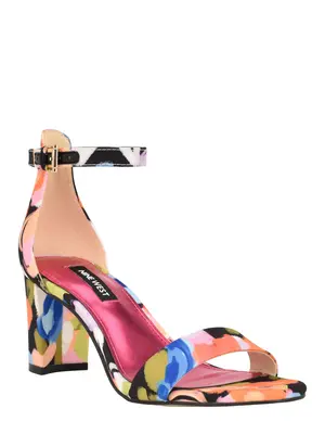 Nine West Nine West Pruce Ankle Strap Sandal Black Multi