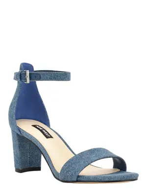 Nine West Nine West Pruce Ankle Strap Sandal Medium Blue 424