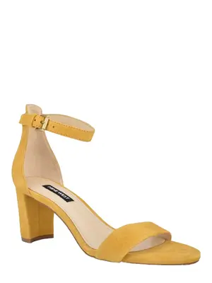 Nine West Nine West Pruce Ankle Strap Sandal Squash Suede