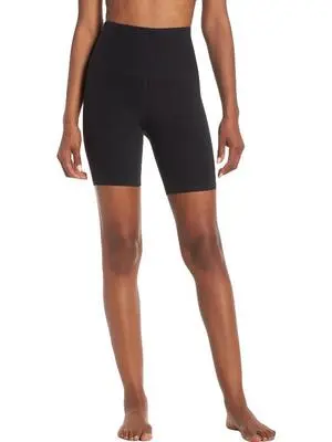 Beyond Yoga High Waisted Biker Shorts - Darkest Night