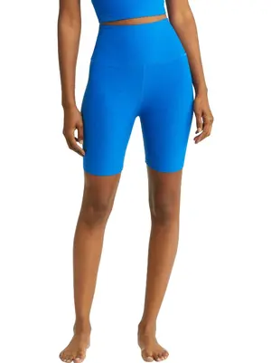 Beyond Yoga Beyond Yoga High Waisted Biker Shorts Wayfinder Blue-wave