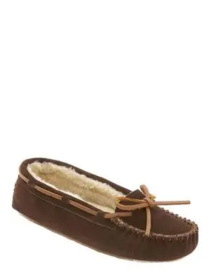 Minnetonka Cally Slipper - Chocolate Suede