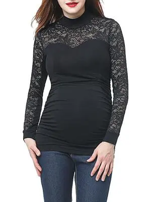 KIMI + KAI Faye Maternity Top - Black