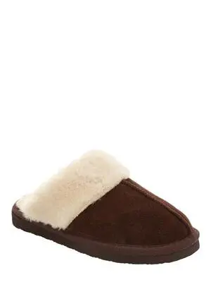 Minnetonka Chesney Mule Slipper - Chocolate