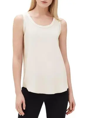 Lafayette 148 New York Lafayette 148 New York Perla Reversible Silk Tank Raffia