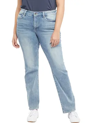 NYDJ NYDJ Marilyn Straight Leg Jeans Seashore