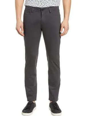 Theory Tech Raffi Compact Trim Fit Ponte Pants - Ashphalt