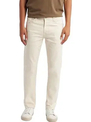 Ag AG Everett Slim Straight-Leg Jeans 1 Year Ivory Cream