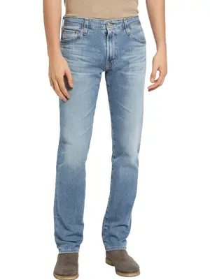 Ag AG Everett Slim Straight-Leg Jeans 20 Years Partner