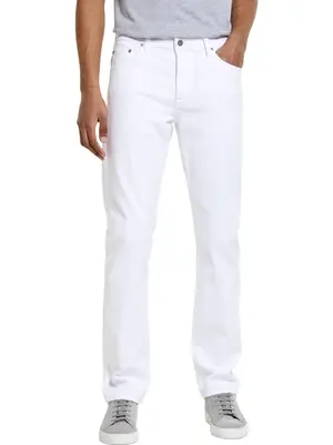 Ag AG Everett Slim Straight-Leg Jeans White