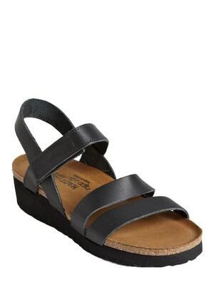 Naot Kayla Sandal - Black Matte Leather