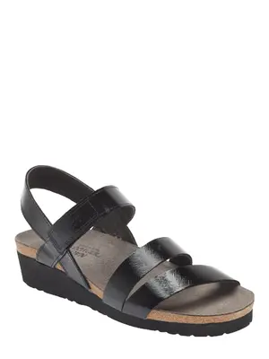 Naot Naot Kayla Sandal Black Luster Leather