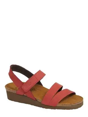 Naot Naot Kayla Sandal Brick Red Nubuck Leather