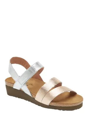 Naot Naot Kayla Sandal Silver/rose Gold Leather
