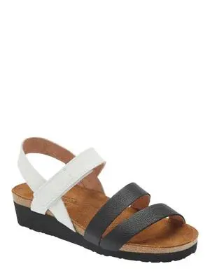 Naot Naot Kayla Sandal White/black Leather