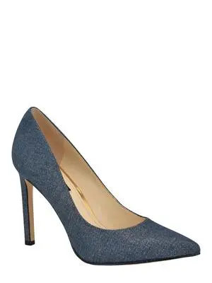Nine West Nine West Tatiana Pointed Toe Stiletto Pumps Denim Blue