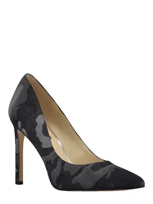 Nine West Nine West Tatiana Pointed Toe Stiletto Pumps Denim Multi